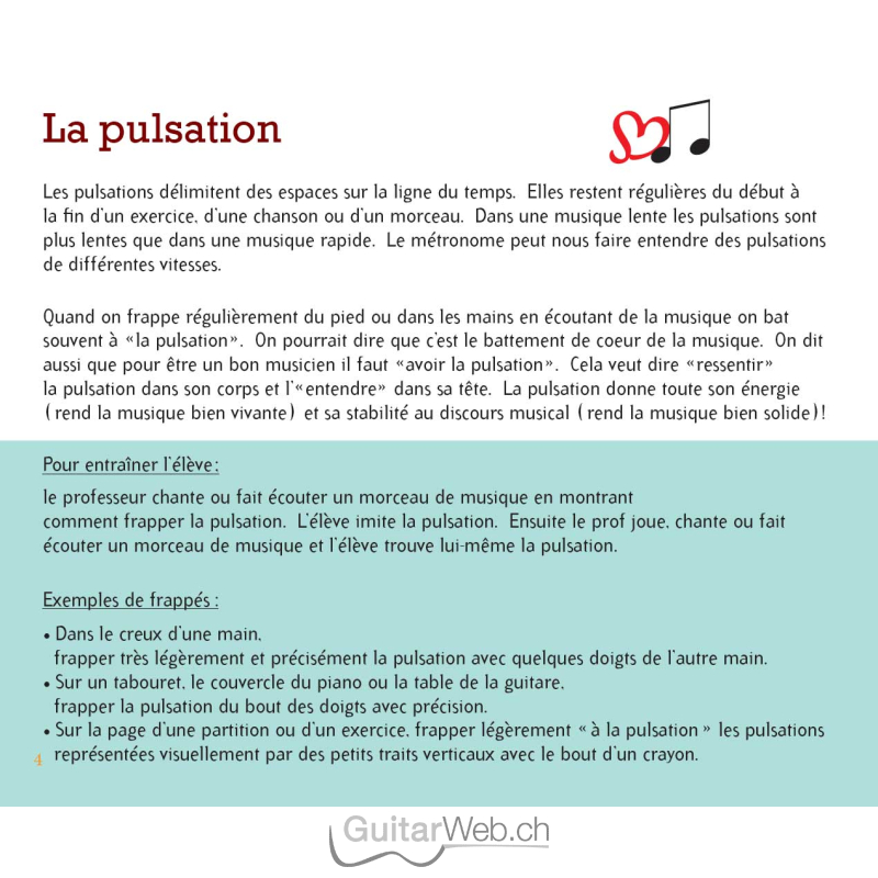 À la conquête du solfège, Rythmes et mesures - Méthode sensorielle