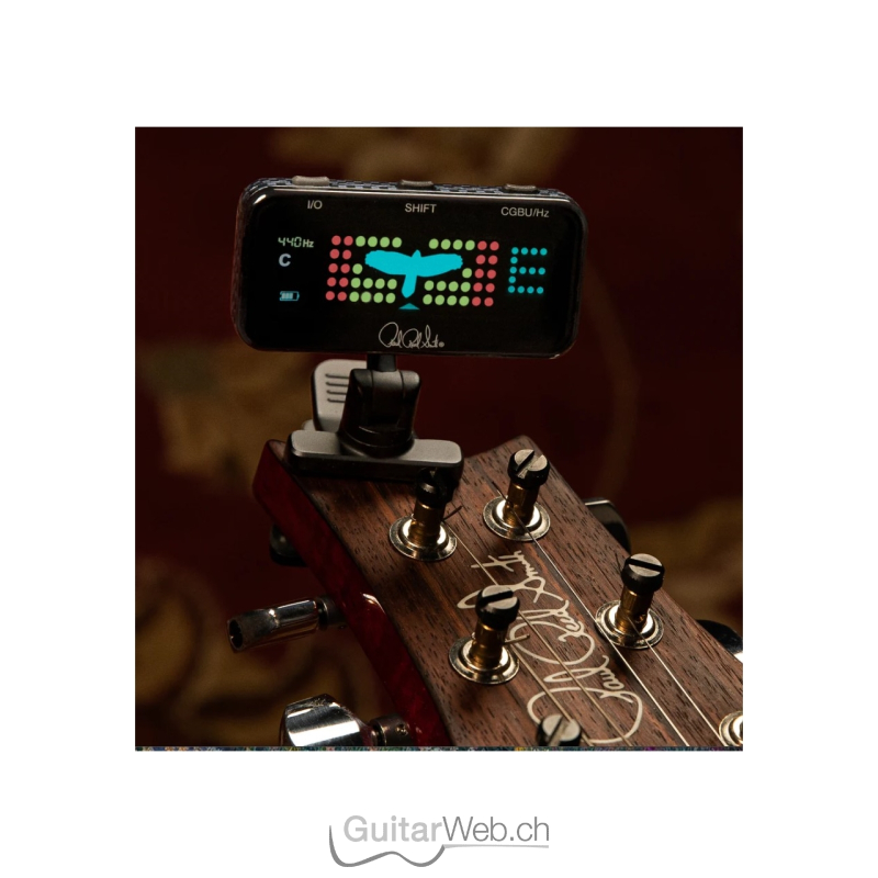 PRS Guitars Rechargeable Clip-On Tuner - guitarWeb-Shop - partitions,