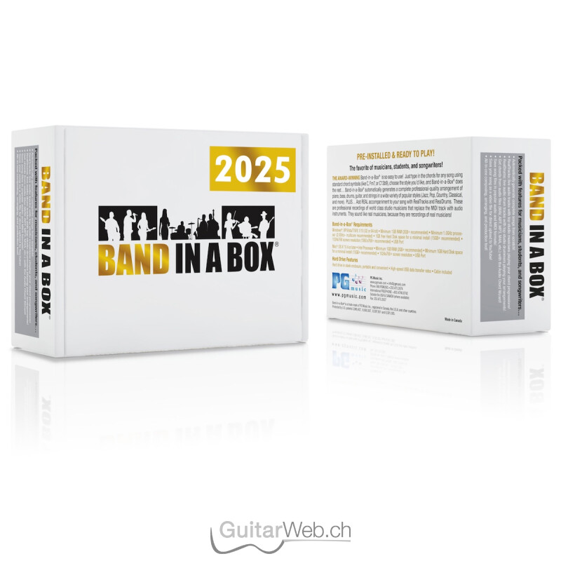 Band-in-a-Box 2025 Audiophile-Edition PC - guitarWeb-Shop - Gitarre N